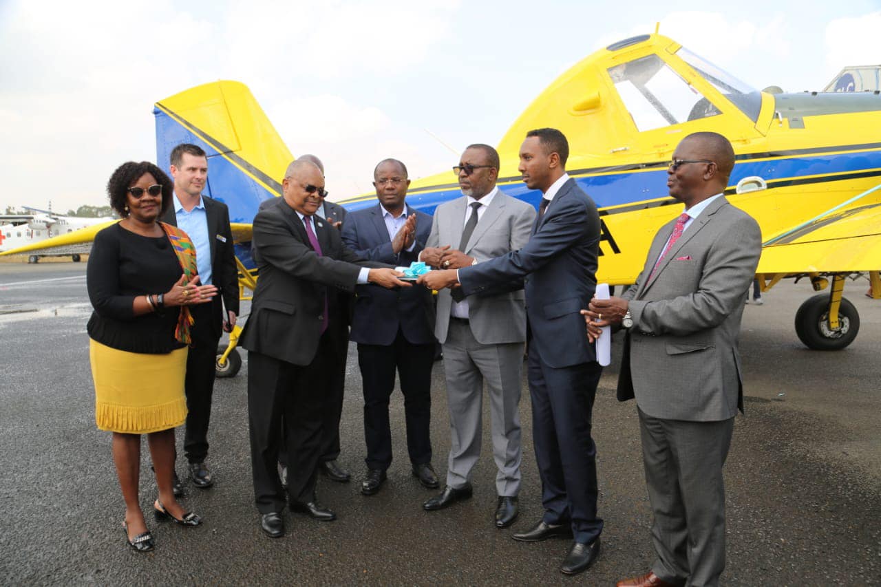 FAO hands over a spray aircraft to DLCO-EA to improve Desert Locust ...